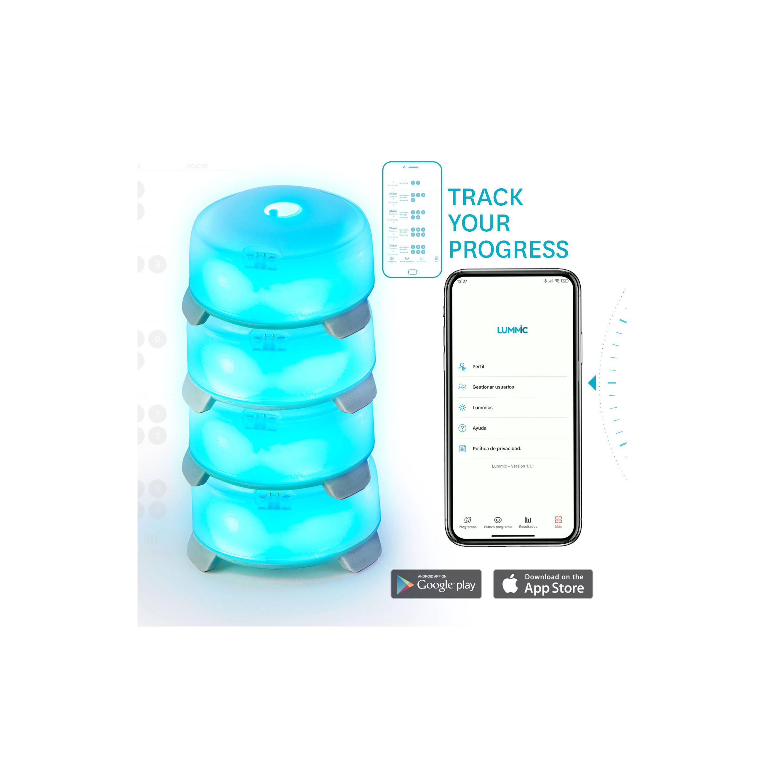 Lummic® 4 Complete Reaction Lights Training Kit+ Free official App